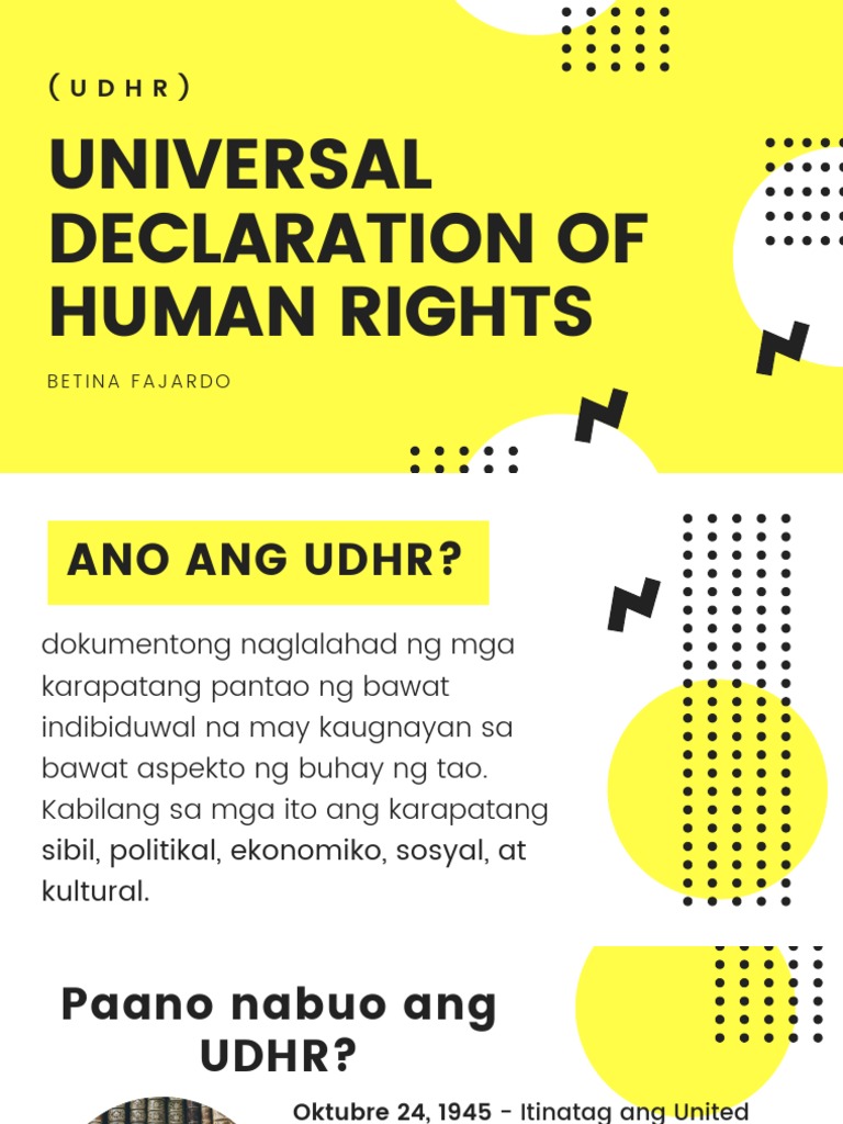 Universal Declaration of Human Rights PDF | PDF