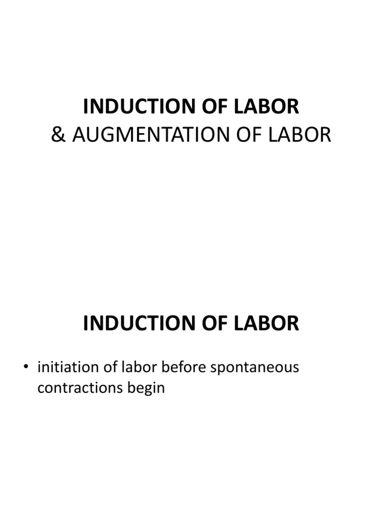 Induction of Labor | PDF | Childbirth | Fetus
