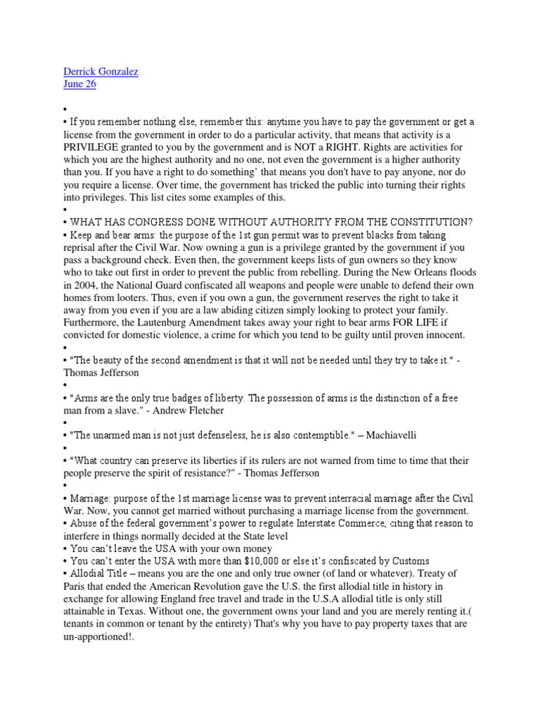 Rights VS Privileges | Download Free PDF | Money | Presidents Of The ...