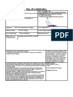 Switch BL Format | PDF | Bill Of Lading | Cargo
