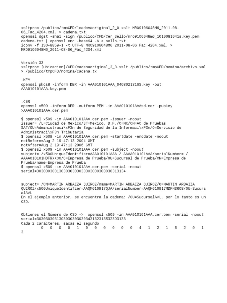 Valida - Cadena Con Xsltproc | PDF