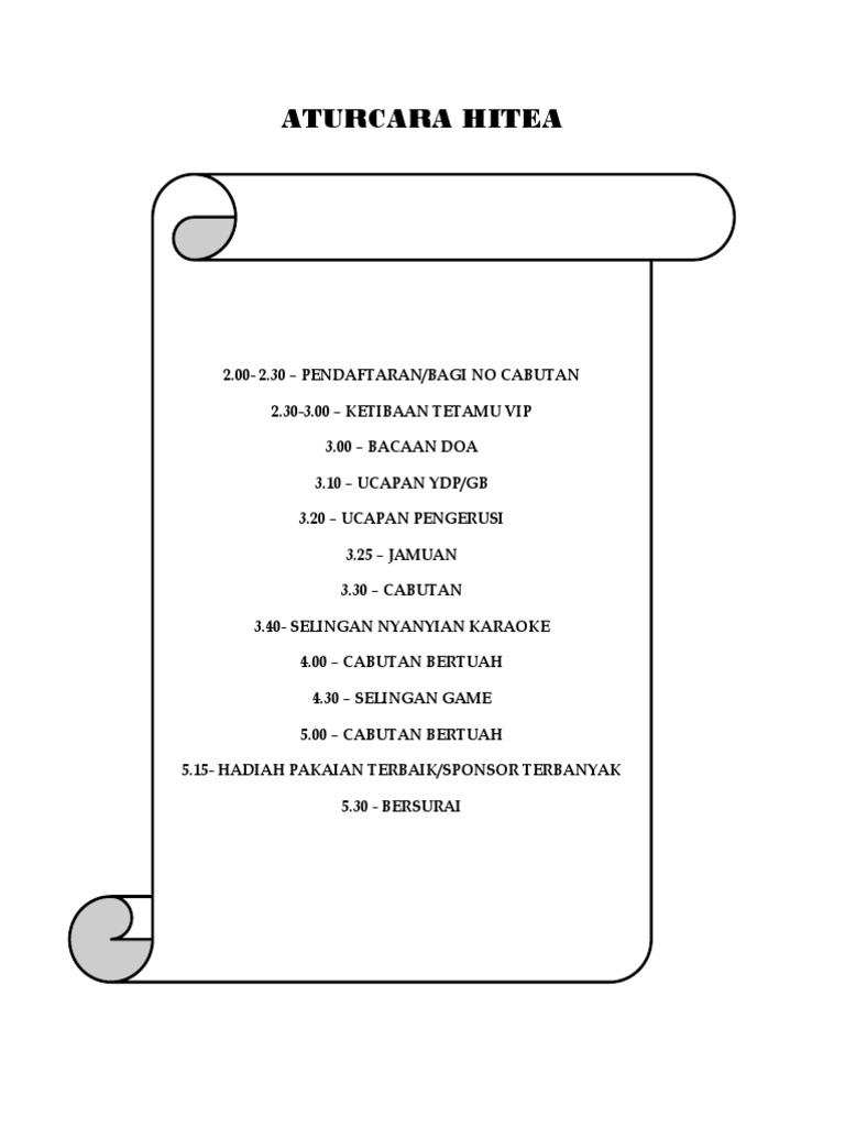 Aturcara Hitea | PDF