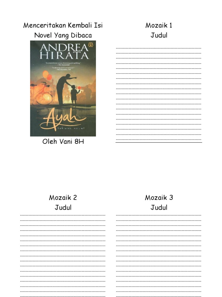 Menceritakan Kembali Isi Novel Yang Dibaca | PDF | Teknologi & Rekayasa ...