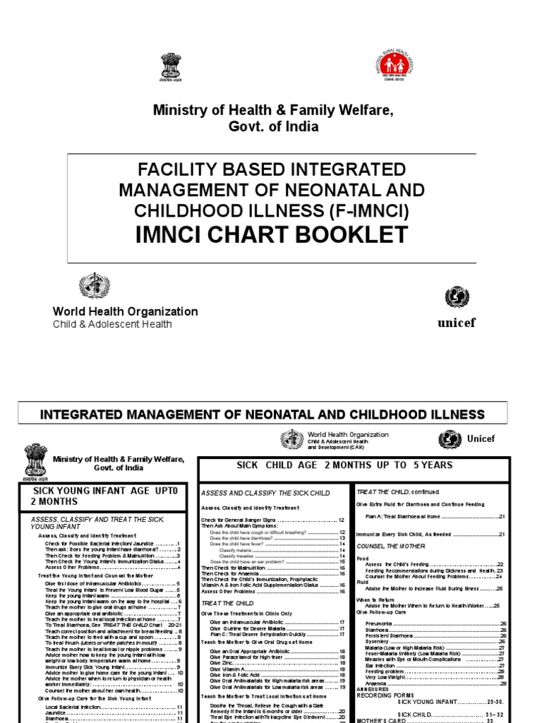 IMNCI Chart Booklet 2023 Overview | PDF | Diarrhea | Breastfeeding