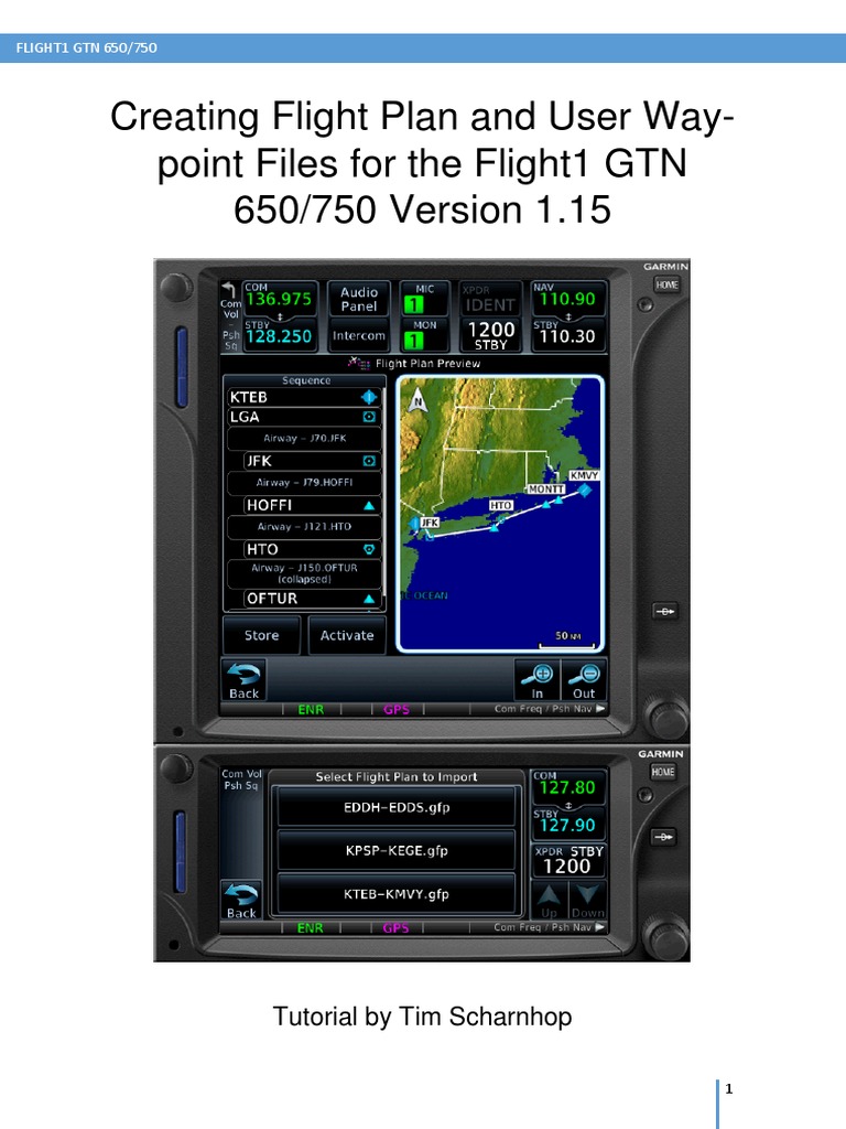 Creating Flight Plan and User Waypoint Files For The Flight1 GTN | PDF ...