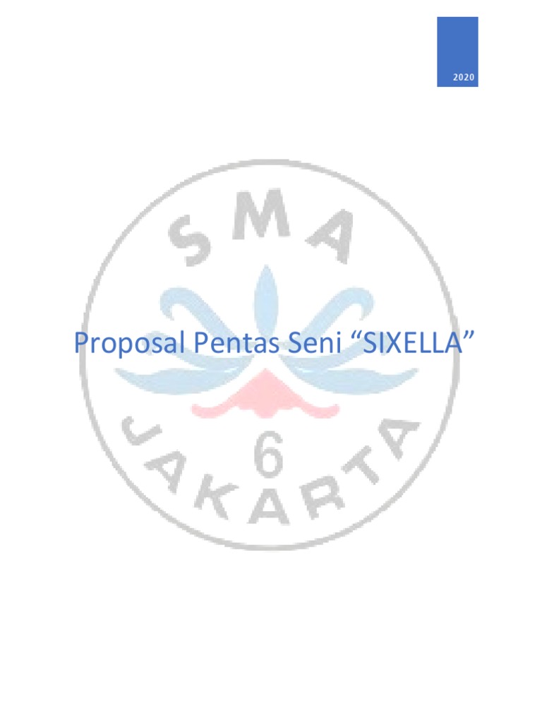Proposal Pensi "SIXELLA" 2020 | PDF