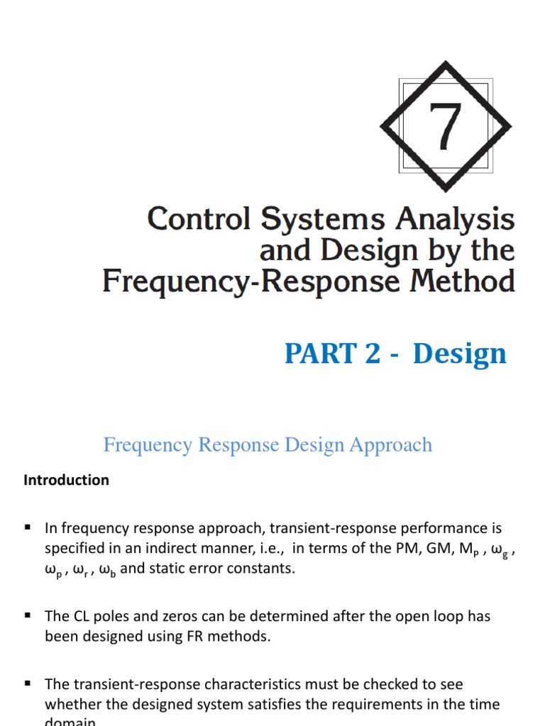 7 - Frequency Response Design | PDF | Control Theory | Electronic ... 7 - Frequency Response Design | PDF | Control Theory | Electronic ...