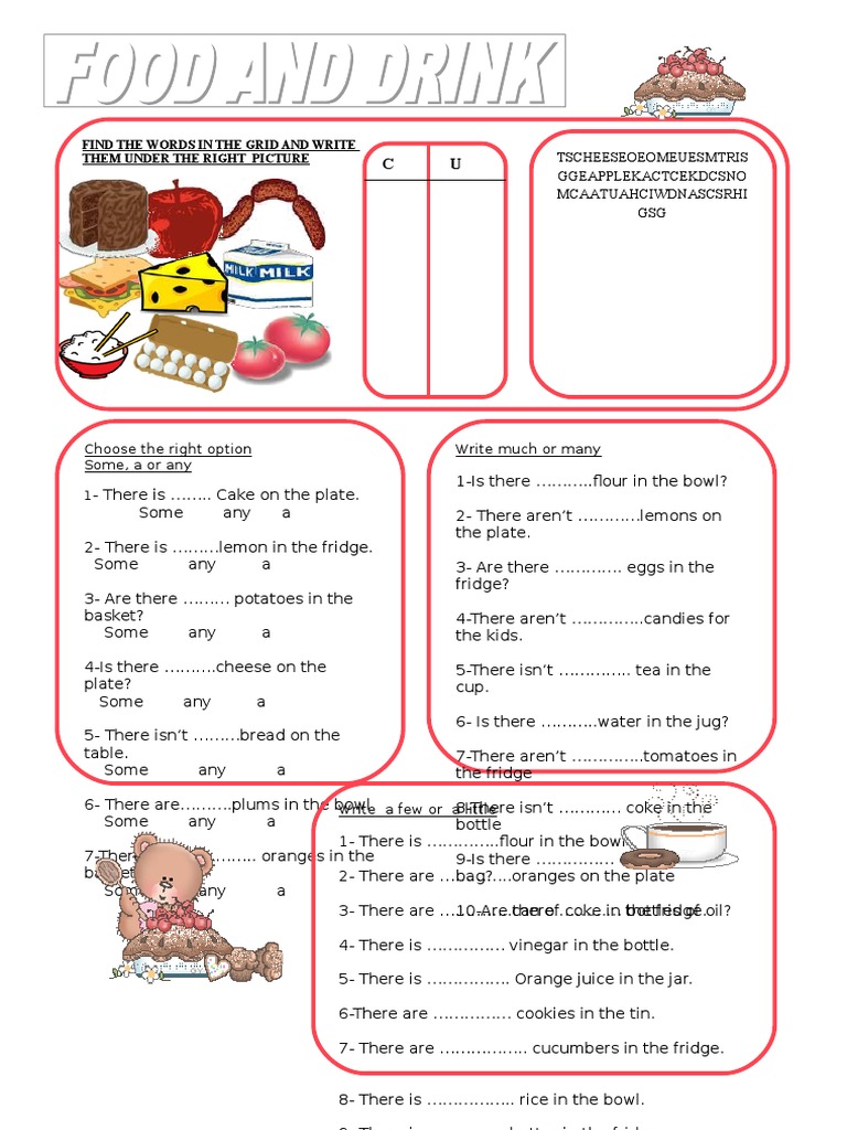 Countable and Uncountable Nouns - How Much & How Many | PDF | Cooking ...