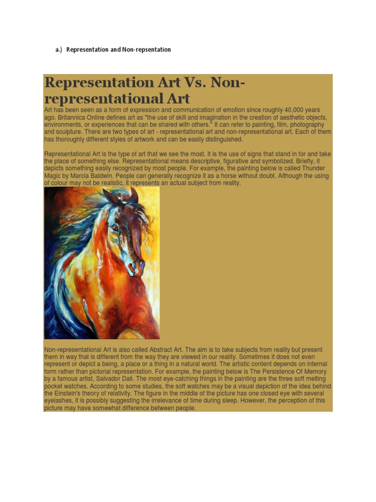 Representation and Non | PDF | Abstract Art | Realism (Arts)