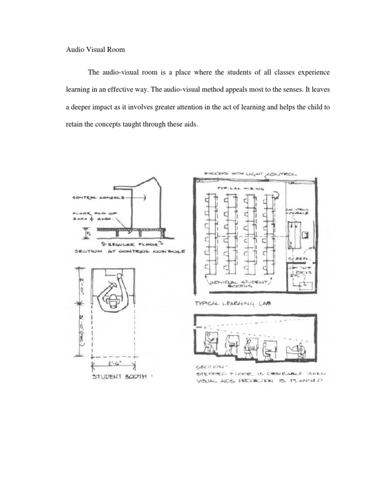 Audio Visual Room | PDF | Classroom | Nature