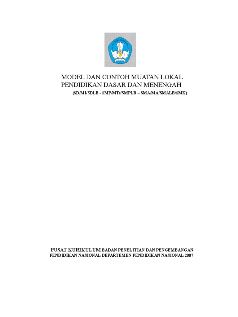 Contoh Dok Mulok | PDF | Karier & Perkembangan