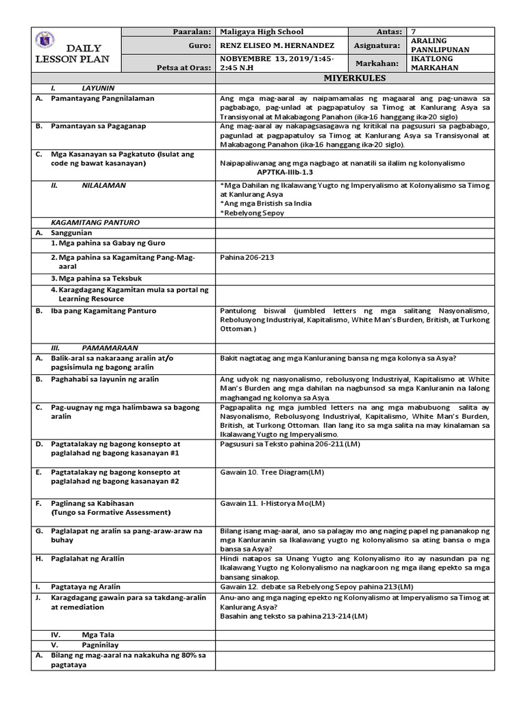 AP 7 2ND WK 3rd Grading | PDF