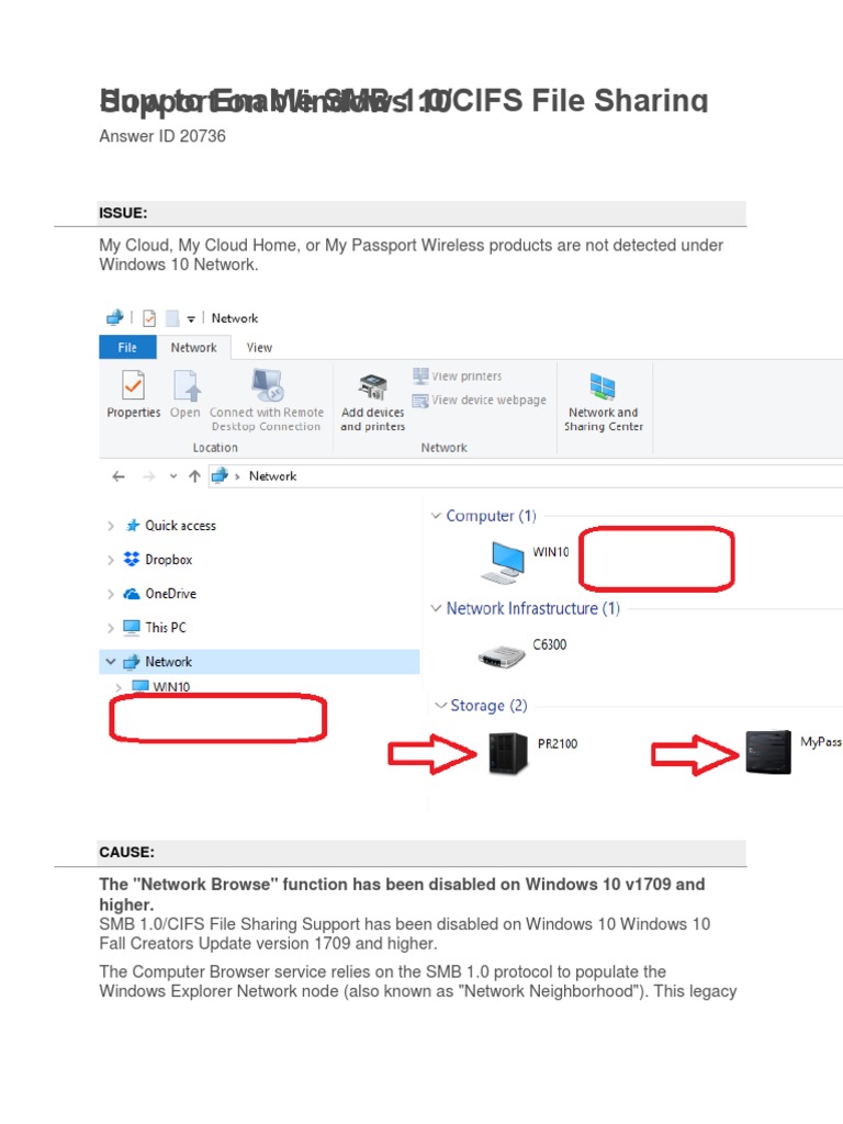 How To Enable SMB 1 | Download Free PDF | Windows 10 | Microsoft Windows