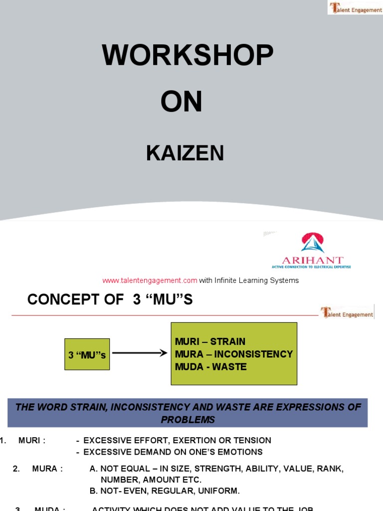 Kaizen Workshop: Concepts and Strategies | PDF | Innovation | Quality ...