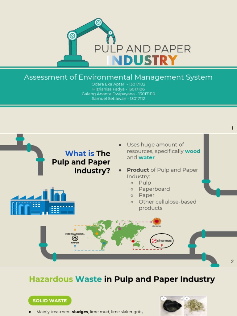 Pulp and Paper Industry Waste Management | PDF | Pulp (Paper) | Paper