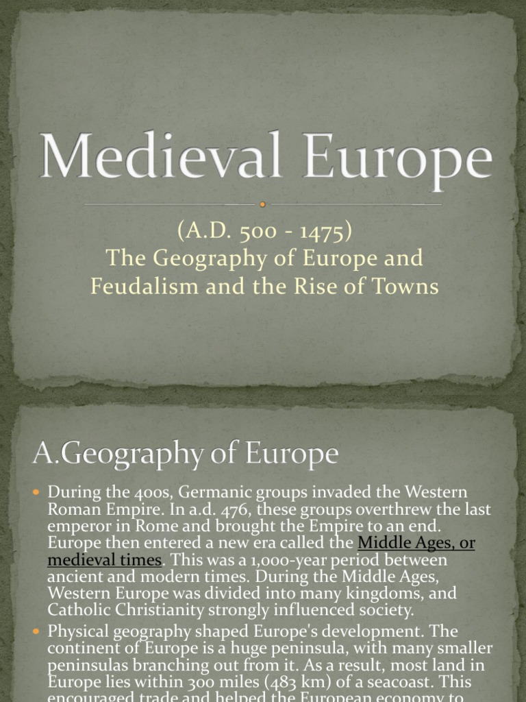 The Development of Medieval Europe: From the Fall of the Western Roman ...