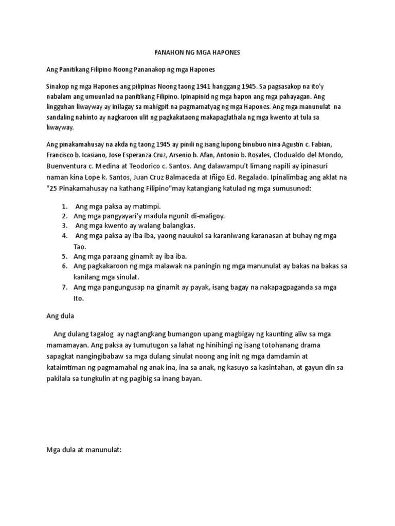 Filipino Reporting | PDF