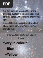 Characteristics and Classification of Stars | PDF | Stars | Apparent ...