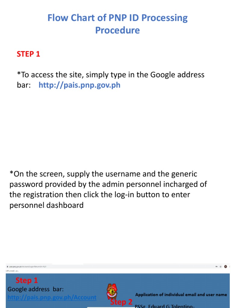 PNP Id Procedure | PDF