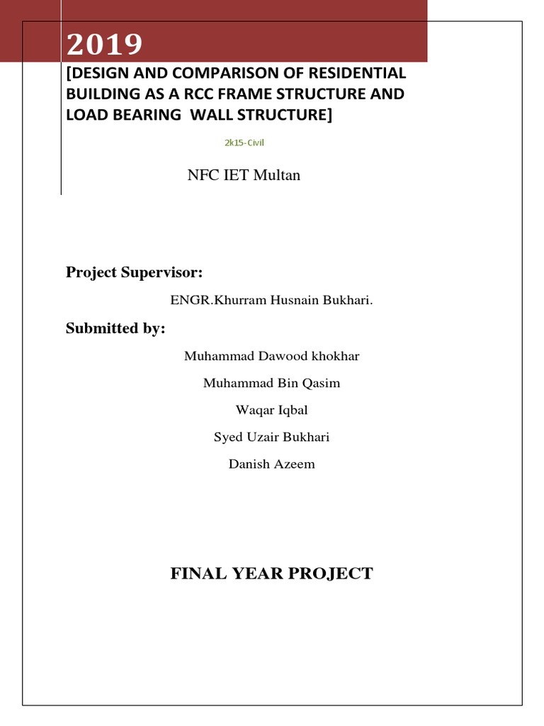 FYP 2k15 Designing | PDF | Reinforced Concrete | Beam (Structure)