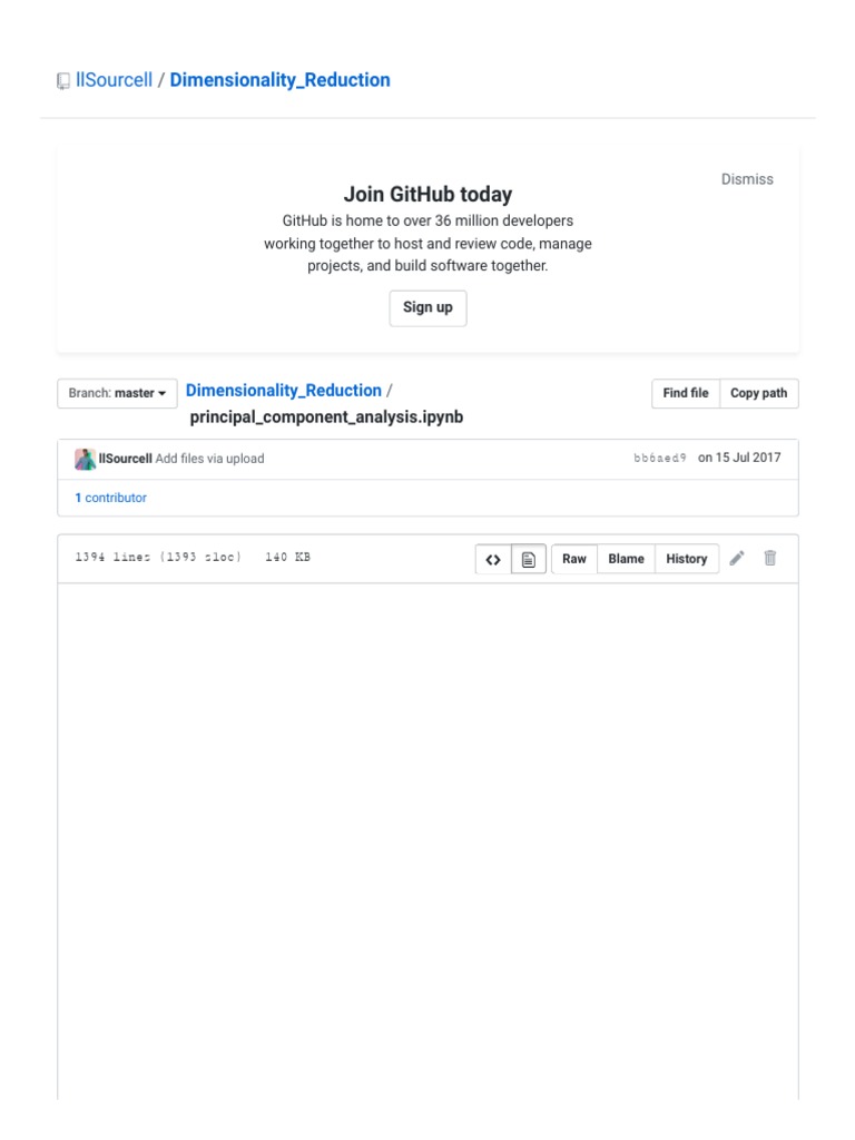 Dimensionality - Reduction - Principal - Component - Analysis - Ipynb at Master Llsourcell ...