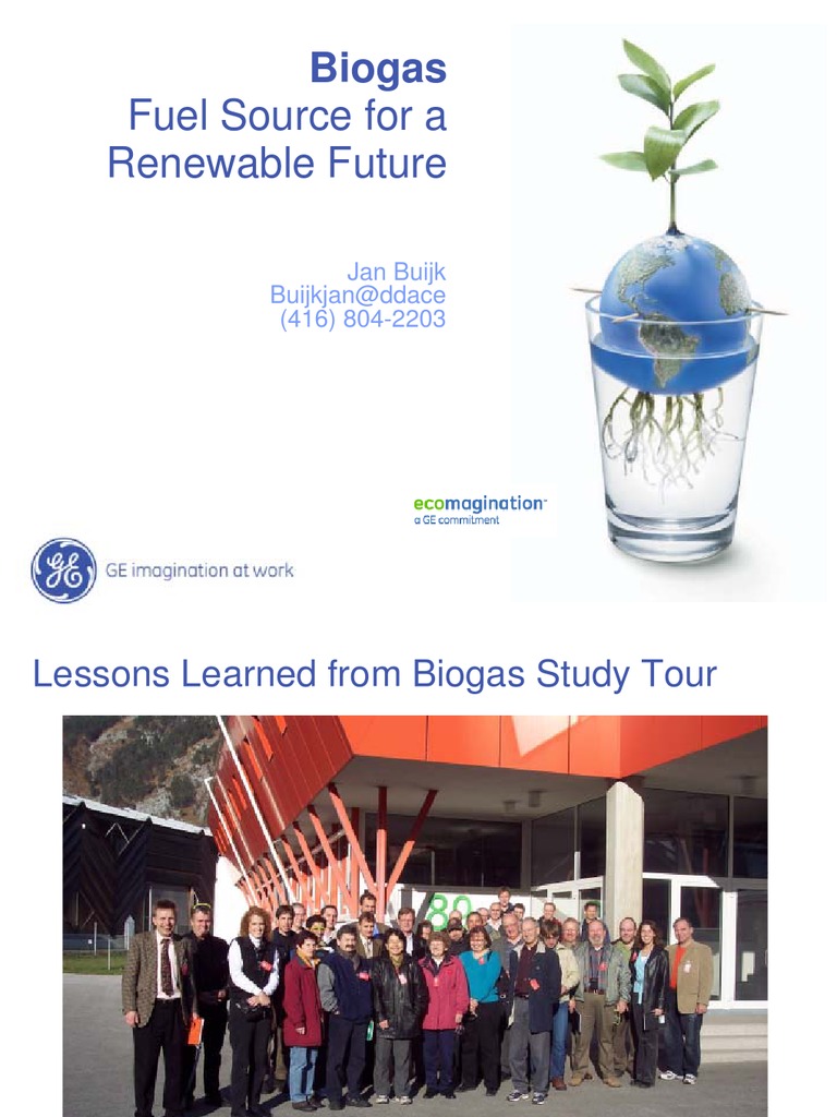 Fuel Source For A Renewable Future: Biogas | PDF | Biogas | Renewable ...