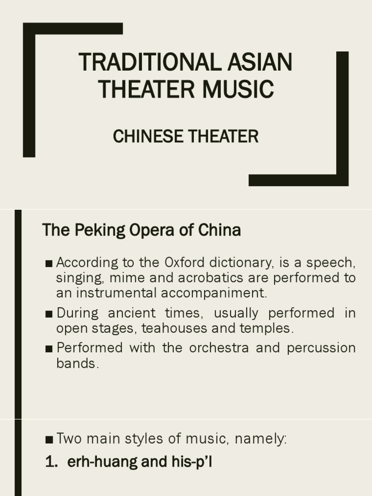 Traditional Asian Theater Music | PDF