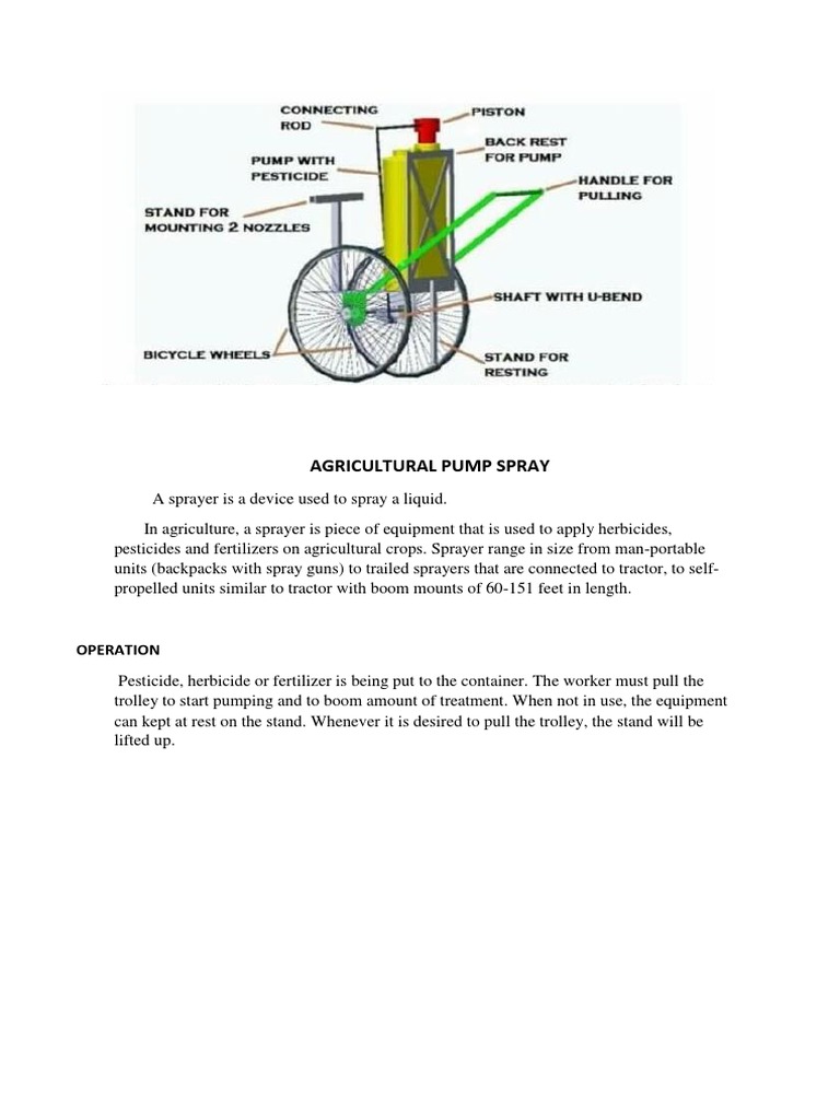 Agricultural Pump Spray | PDF | Home & Garden | Science & Mathematics