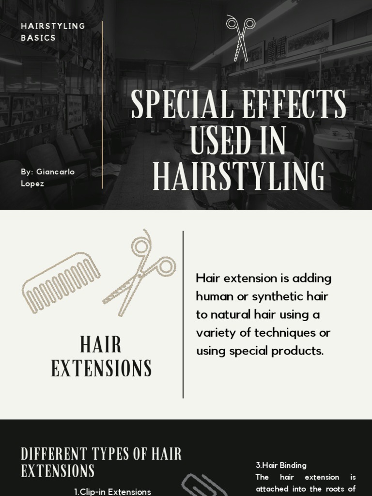 Special Effects in Hairstyling Techniques | PDF | Hairstyle | Human Hair