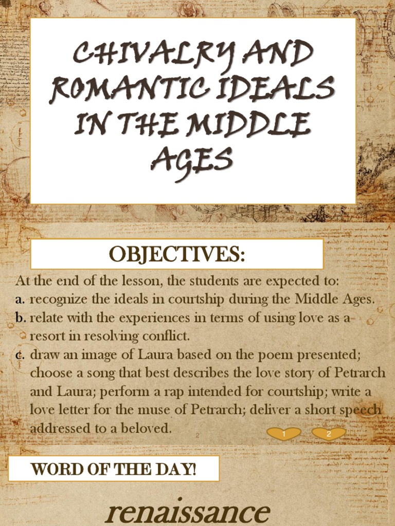 CHIVALRY AND ROMANTIC IDEALS OF THE MIDDLE AGES | PDF | Poetry