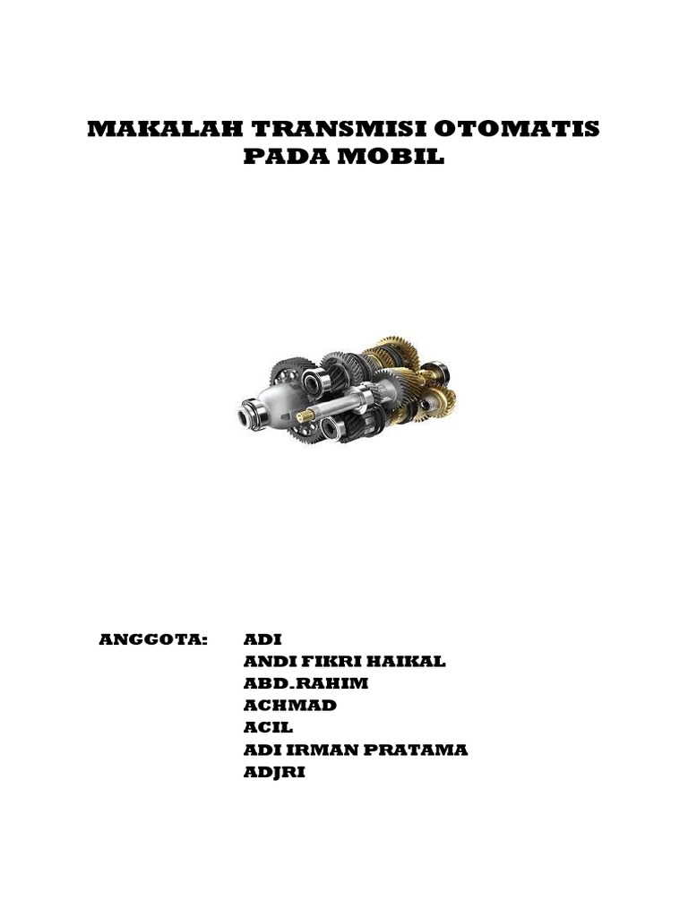 Makalah Transmisi Otomatis Pada Mobil | PDF