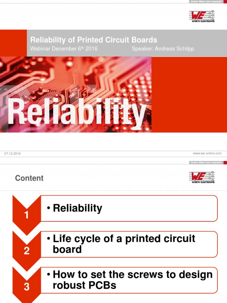 WE CBT Reliability of Printed Circuit Boards PDF | Download Free PDF ...