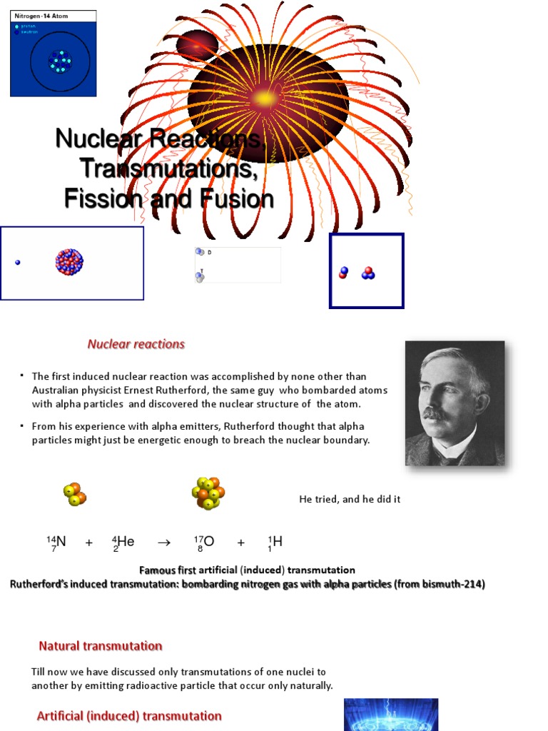 Nuclear Reactions | PDF | Nuclear Physics | Nuclear Fission