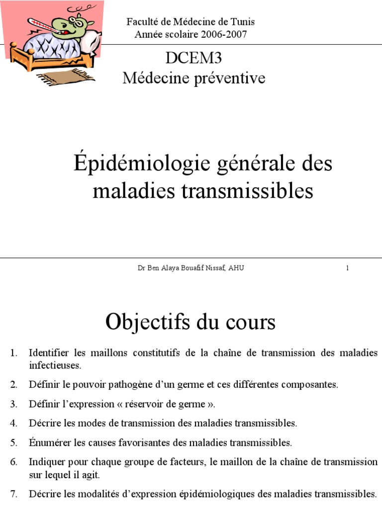 Épidémiologie Générale Des Maladies transmissibles-ThèmeVII | PDF ...