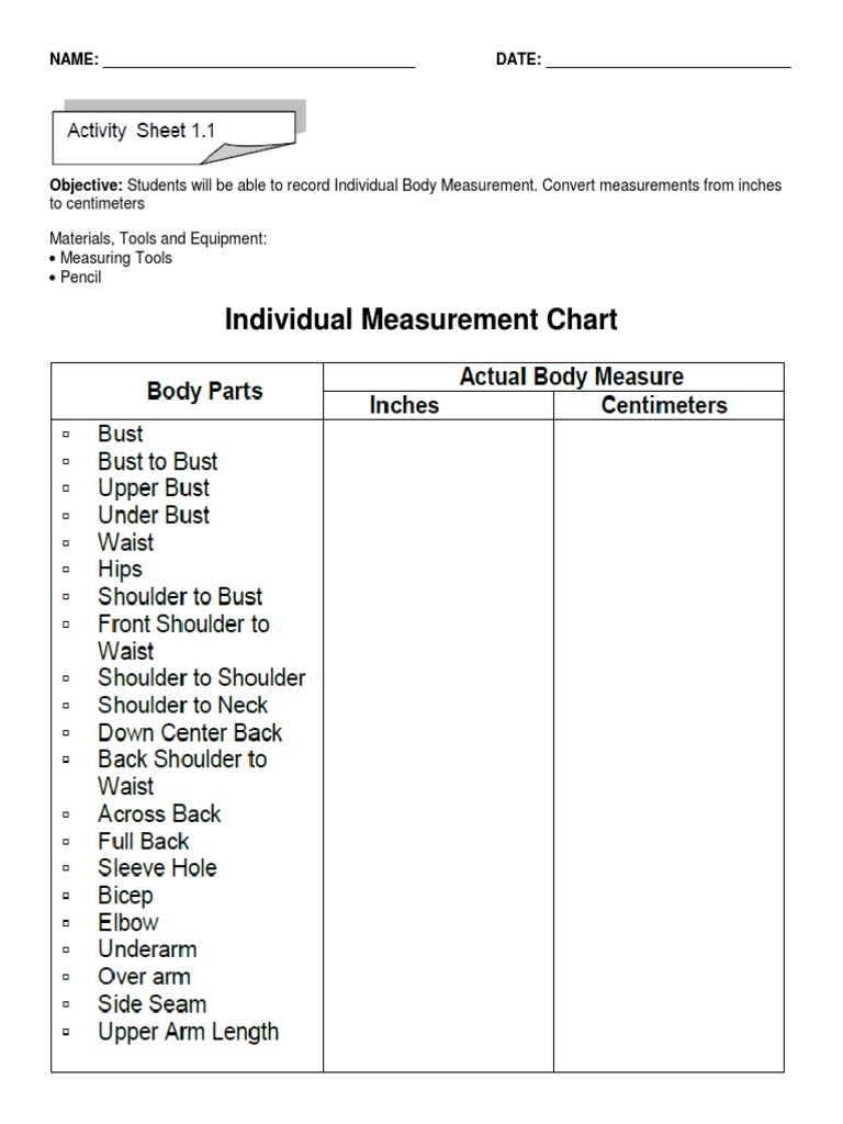 Body Measurement | PDF