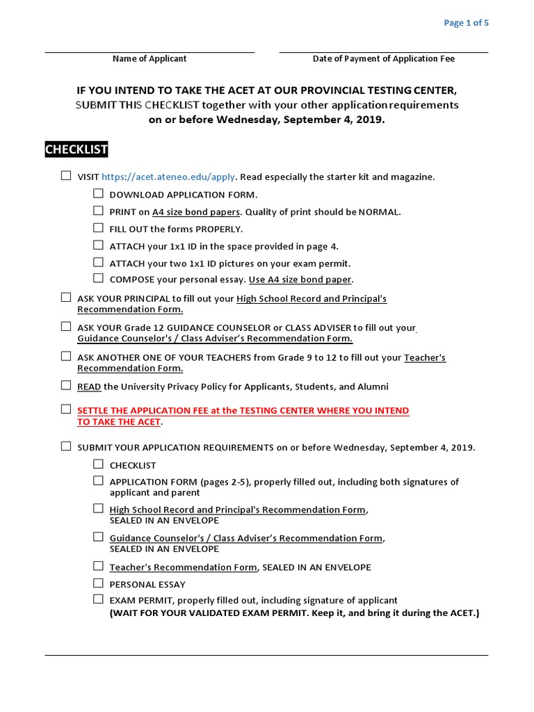 (Freshman) ACET in PTC | PDF | University And College Admission | Test ...