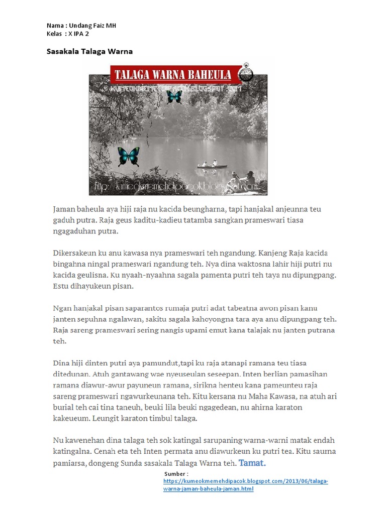 Teks Dongeng Sunda | PDF