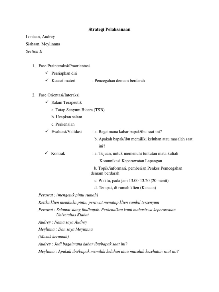 Strategi Pelaksanaan Pencegahan DBD | PDF