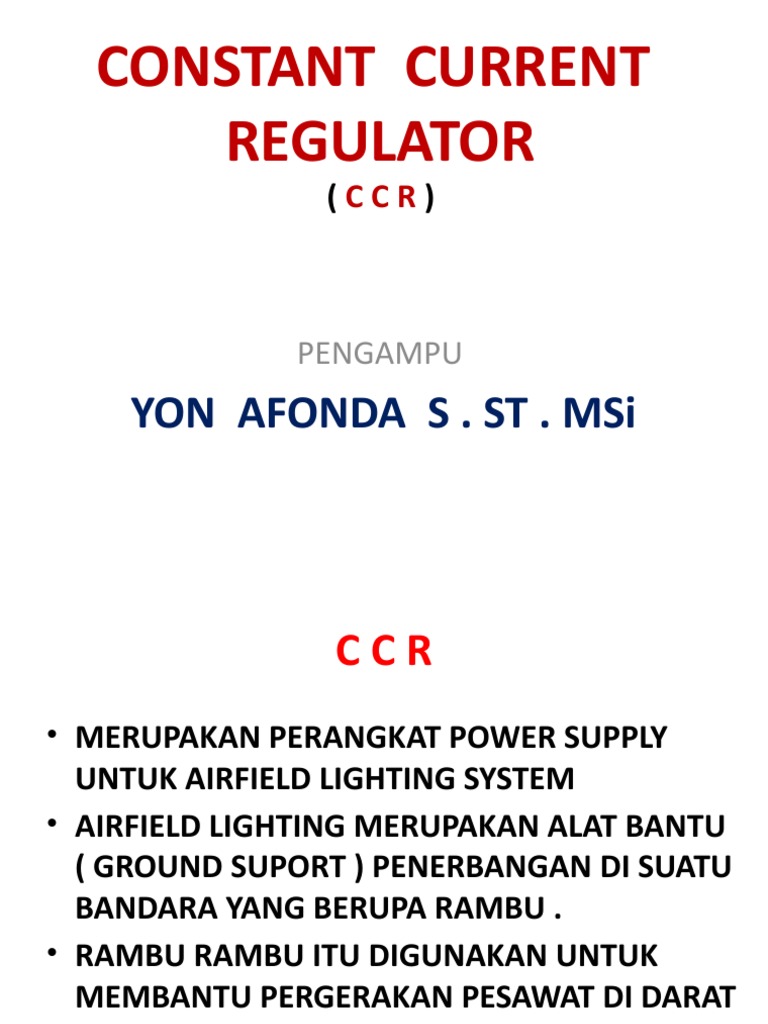 Constant Current Regulator | PDF