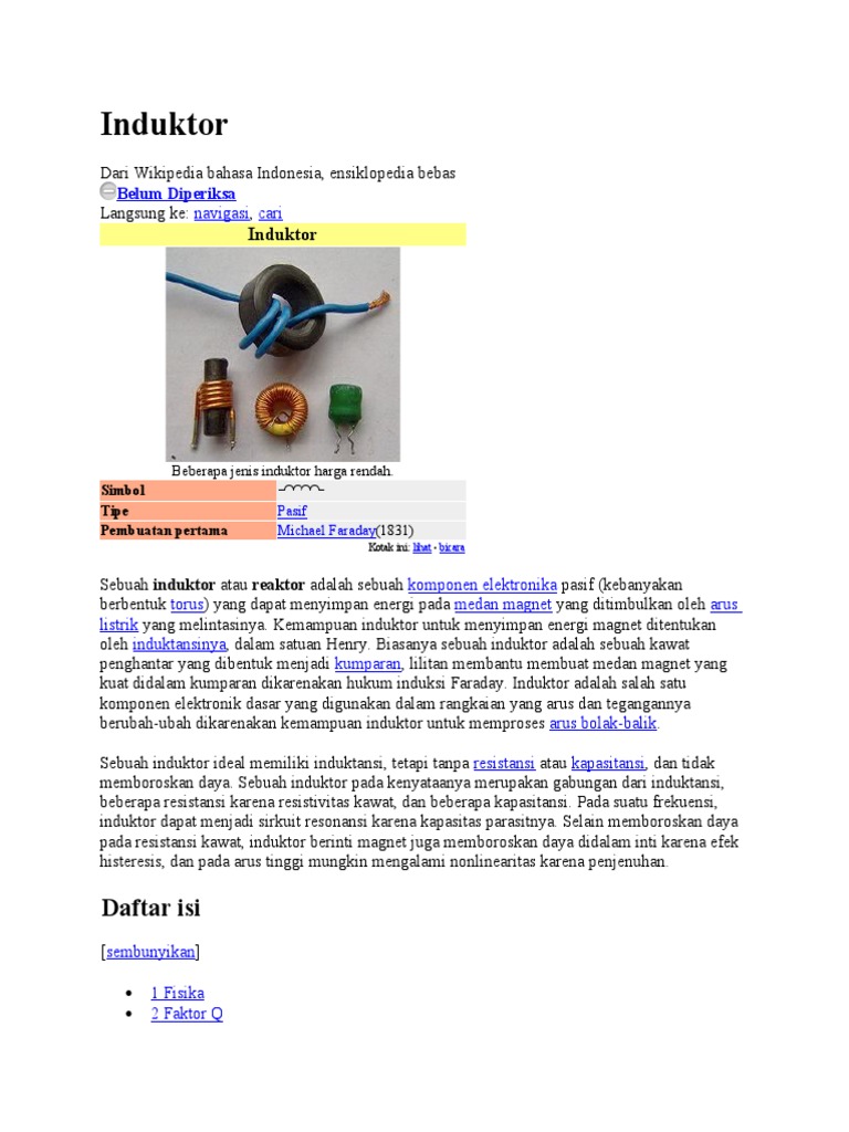 Induktor | PDF | Metode & Bahan Ajar | Sains & Matematika