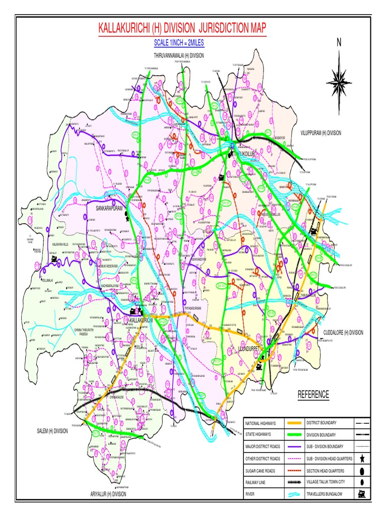 Kallakurichi Division Jurisdiction Map | PDF