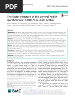 GHQ-12 General Health Questionnaire Guide | PDF | Psychopathology ...
