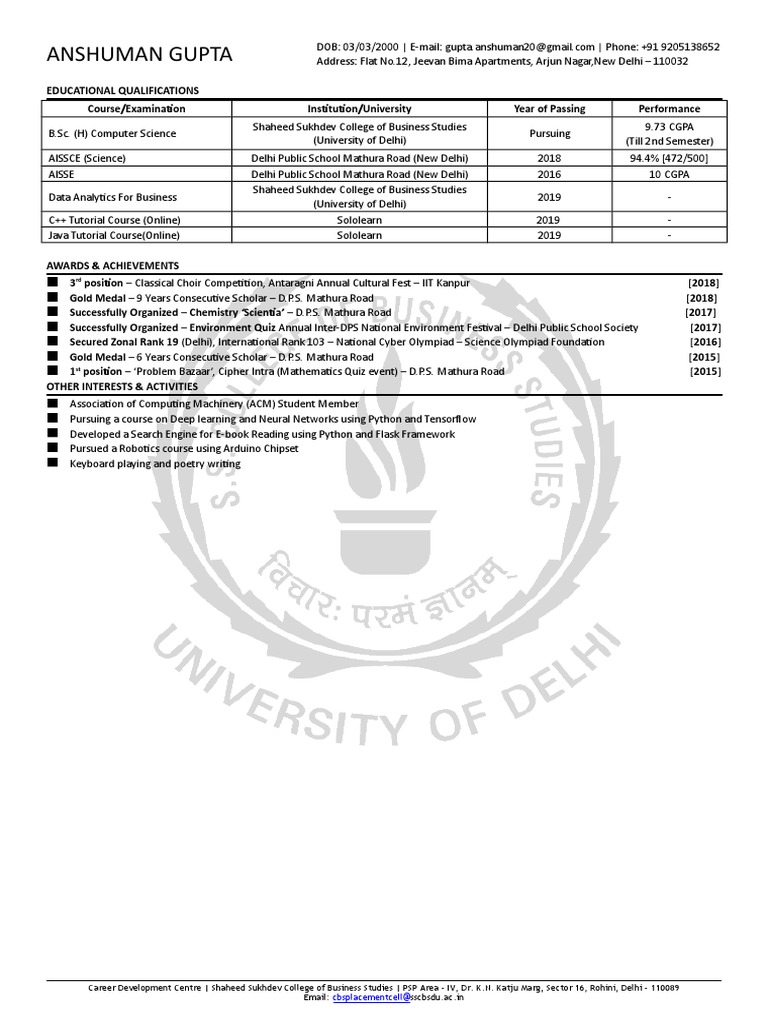 Anshuman Gupta | PDF | Computing | Learning