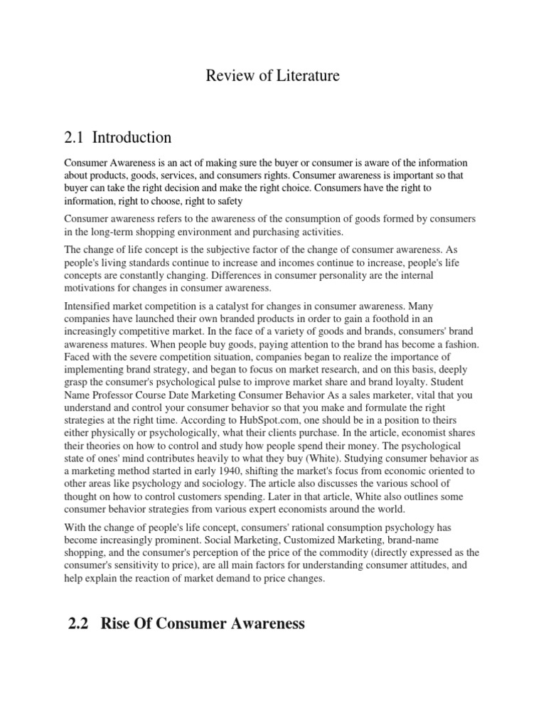Consumer Awareness | PDF | Consumer Behaviour | Economies