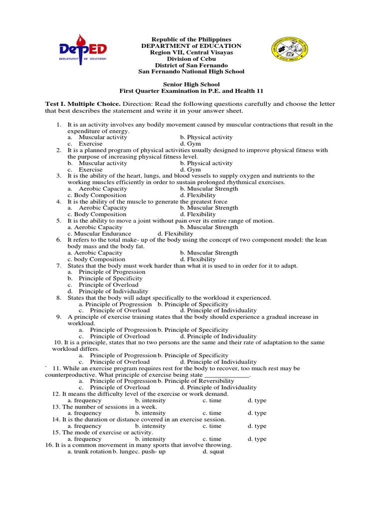 Boost your self-confidence with physical fitness tests | PDF ...