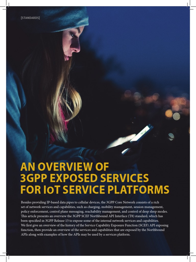An Overview of 3GPP Exposed Services For IoT Service Platforms | PDF ...