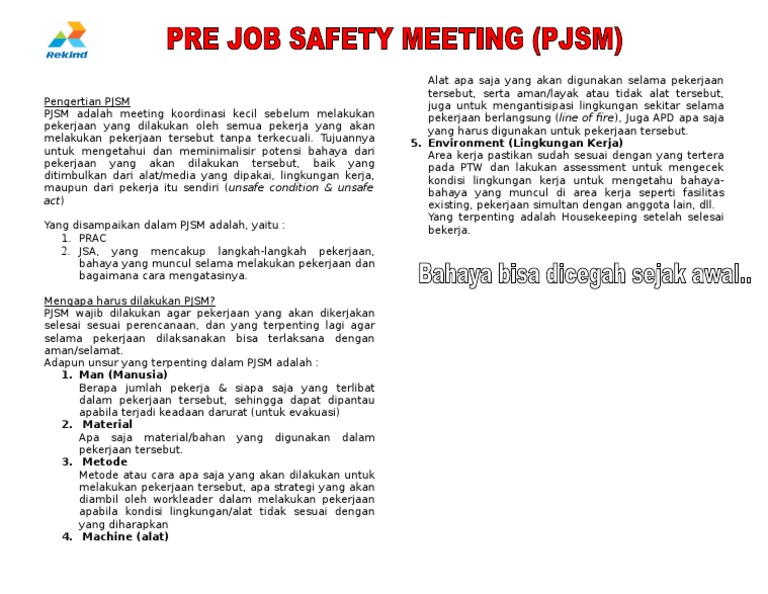 PJSM | PDF