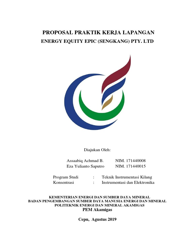 Proposal PKL - PEM AKAMIGAS - EZA DAN ASSABIQ PDF | PDF