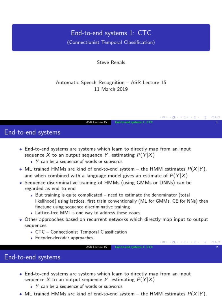 CTC Loss Function | PDF | Speech Recognition | Science Software
