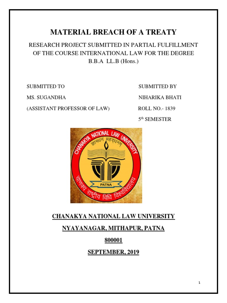 PIL Final Draft | PDF | Treaty | International Law